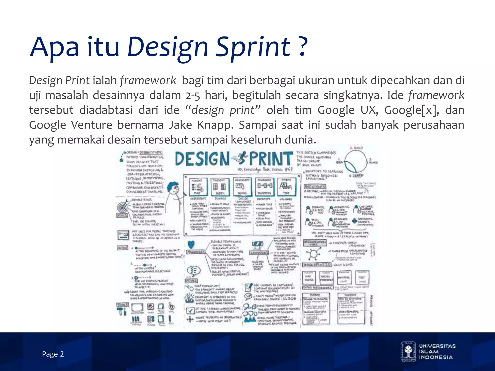 Design Sprint by Fahreza | PPTX