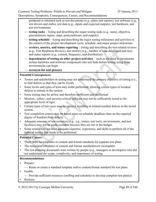 Common Testing Problems – Pitfalls to Prevent and Mitigate | DOCX
