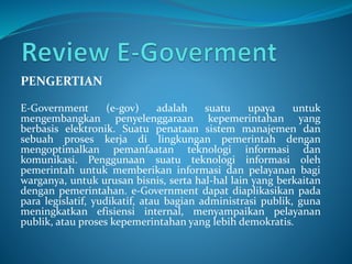 Review e goverment | PPTX