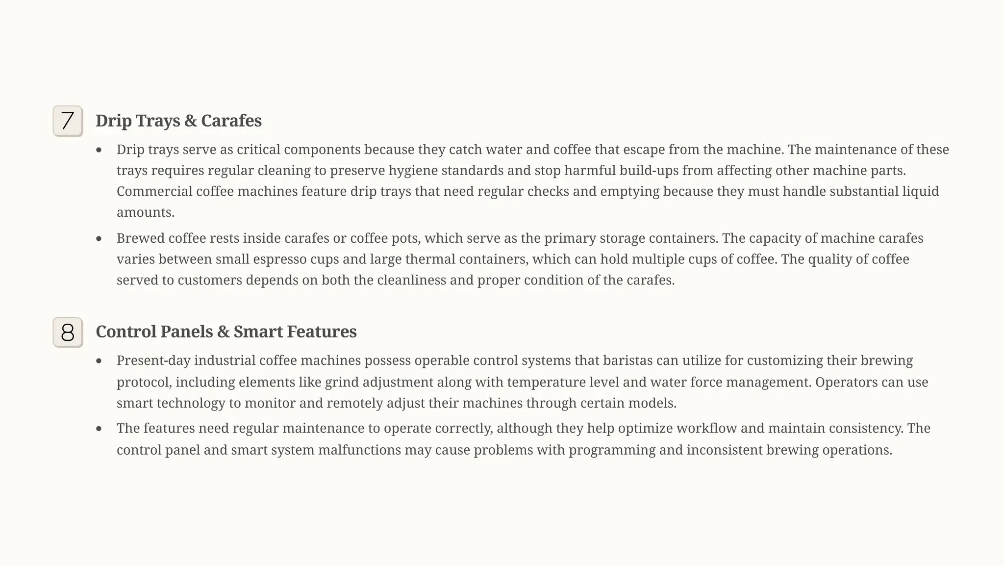 Essential Parts of a Commercial Coffee Maker: A Complete Guide | PDF
