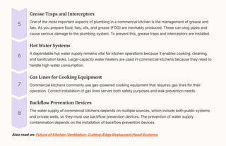Understanding Commercial Kitchen Plumbing Requirements | PDF
