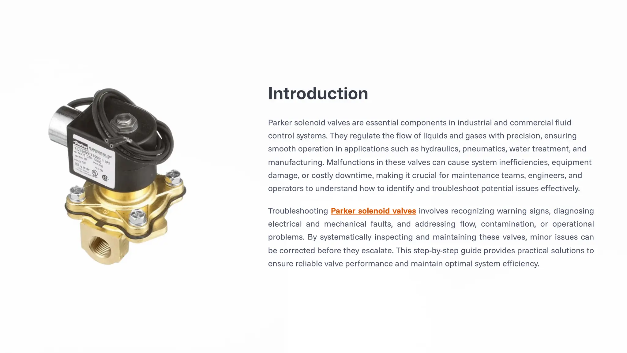 Step-by-Step Guide to Identifying and Troubleshooting Parker Solenoid ...