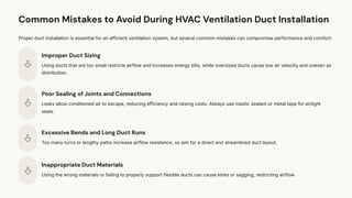 How Proper Ventilation Duct Installation Improves Airflow Efficiency | PDF