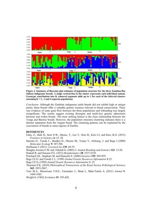 Unveiling Hidden Treasures of Indigenous Cattle In Zambia Using ...