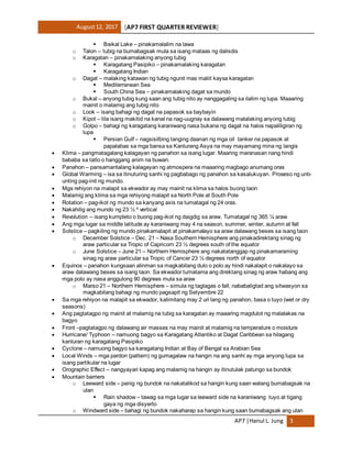 Reviewer ap7 1st quarter | DOCX