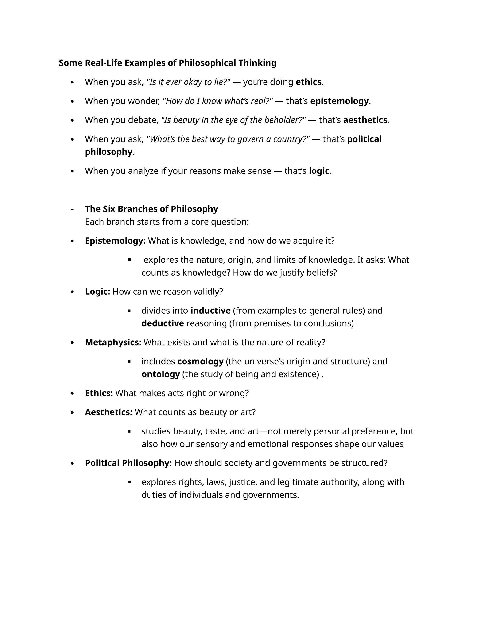 philosophy reviewer 12345678910111213141 | DOCX