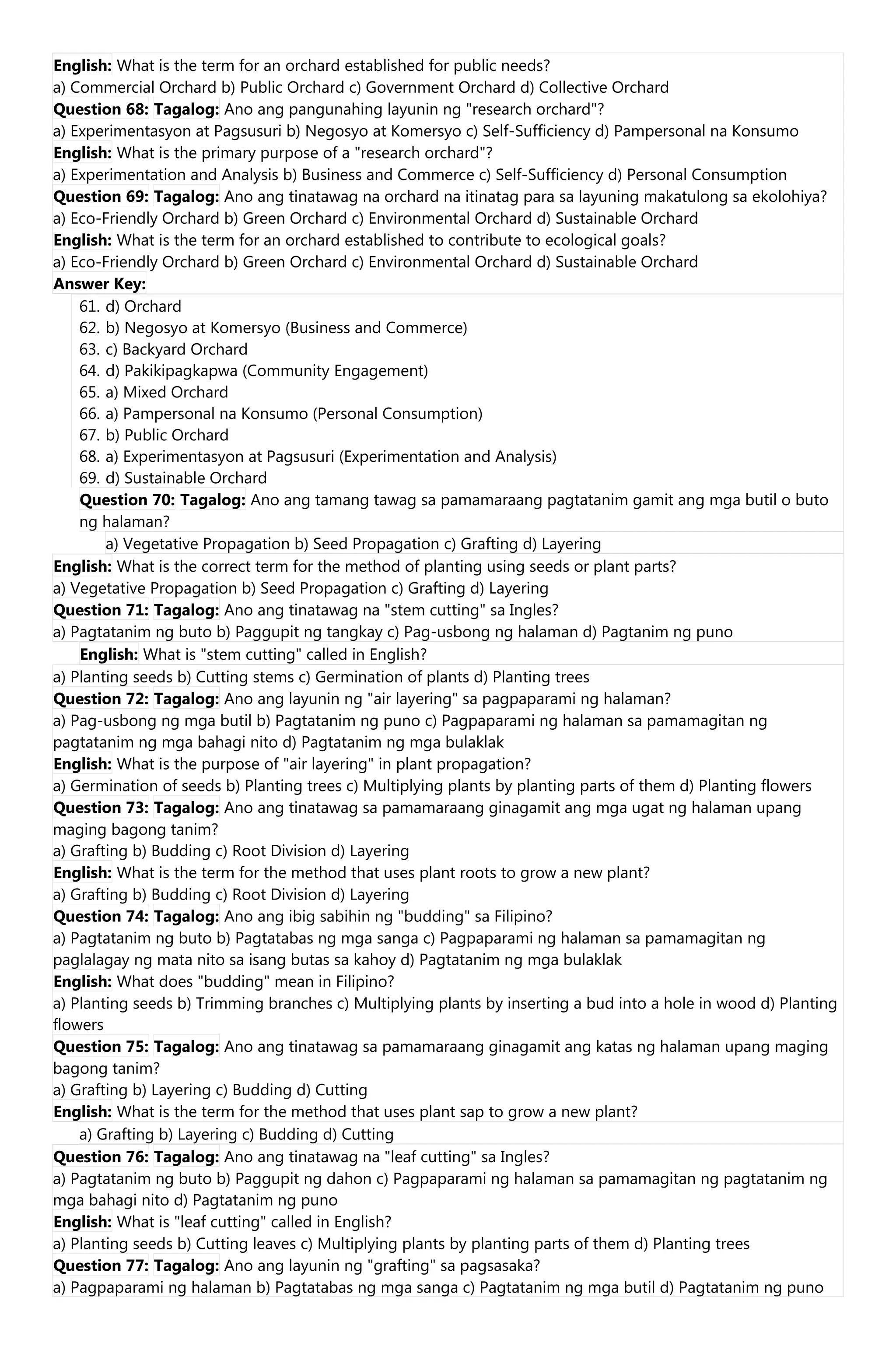 reviewer-EPP-TLE-agriculture grade 6 Q2 | PDF