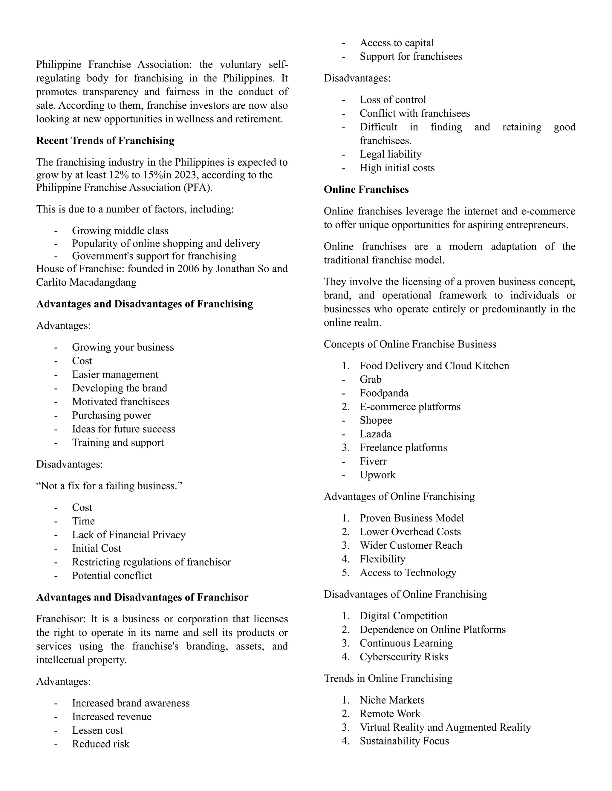 REVIEWER IN FRANCHISING midterms rev.docx