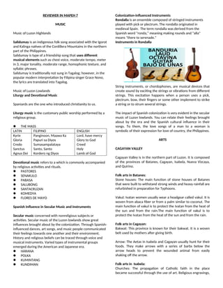 REVIEWER IN MAPEH 7- 1st Quarter Exam.docx