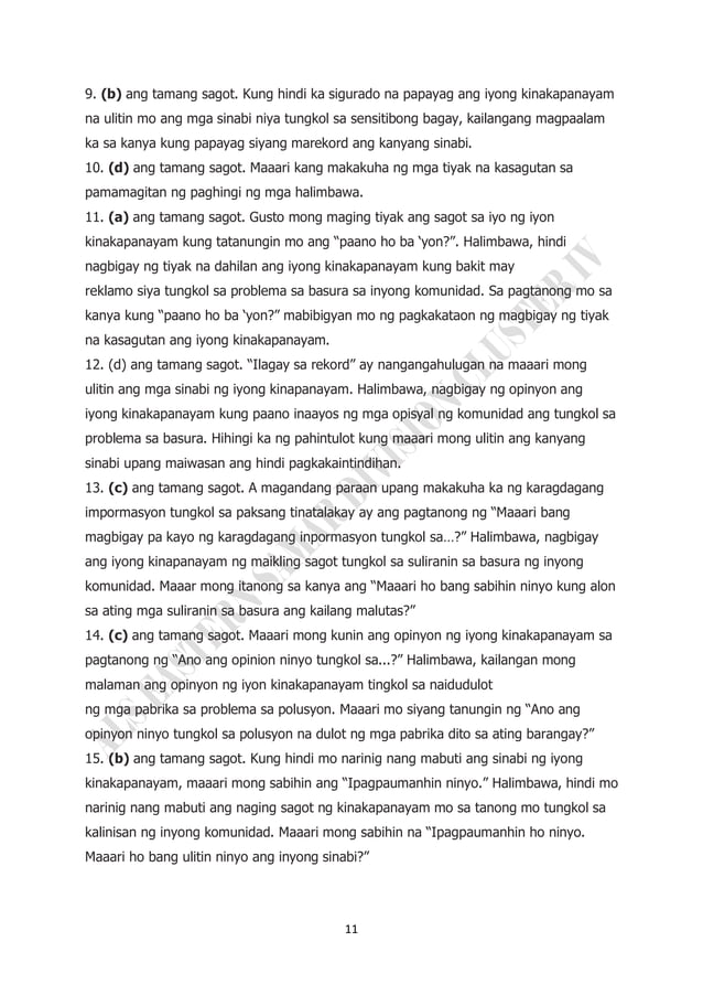 Reviewer in Filipino for ALS | PDF