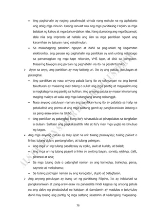 Reviewer in Filipino for ALS | PDF