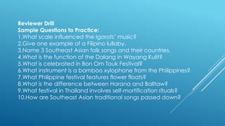 Comprehensive Review of Southeast Asian Vocal Music, Instruments, and ...