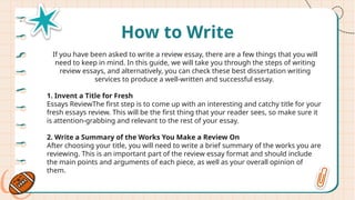 how to structure of review essay english | PPTX