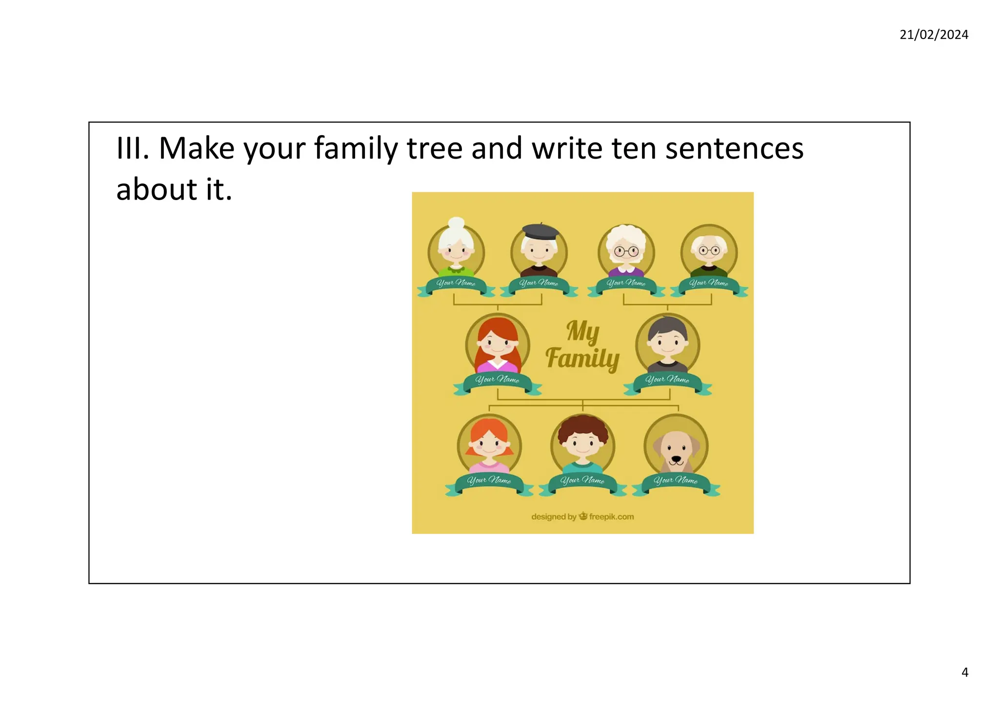 Family Members review for students in primary school | PDF