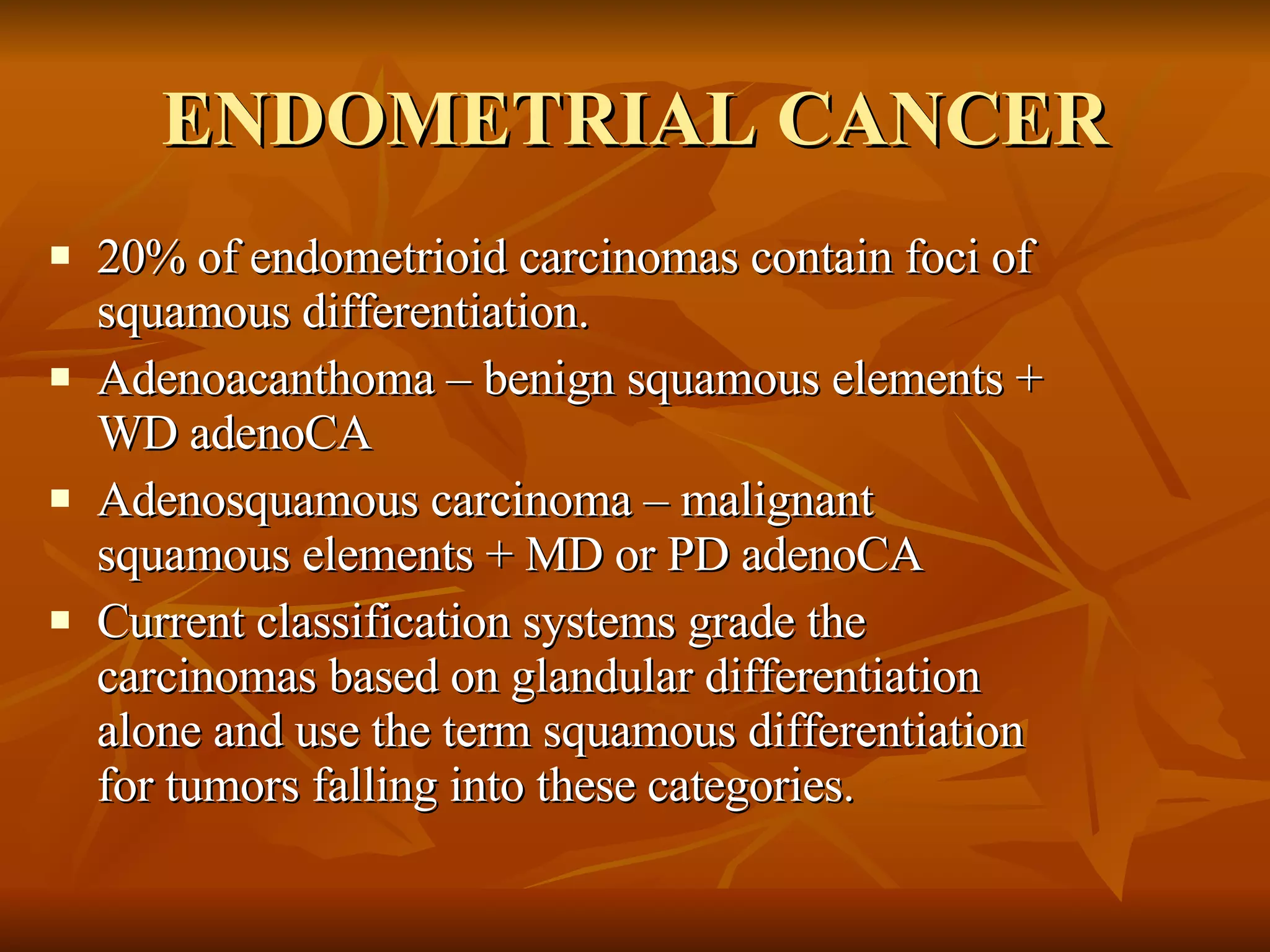 Female Genital Tract Pathology | PPT