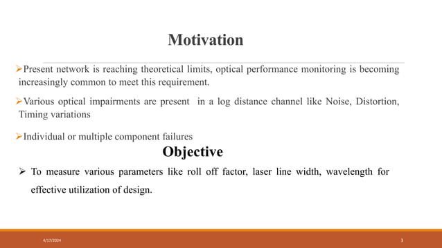 ML based multiparameter OPM for optical networks | PPT