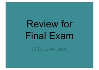 Self-Review for Final Exam | PPT