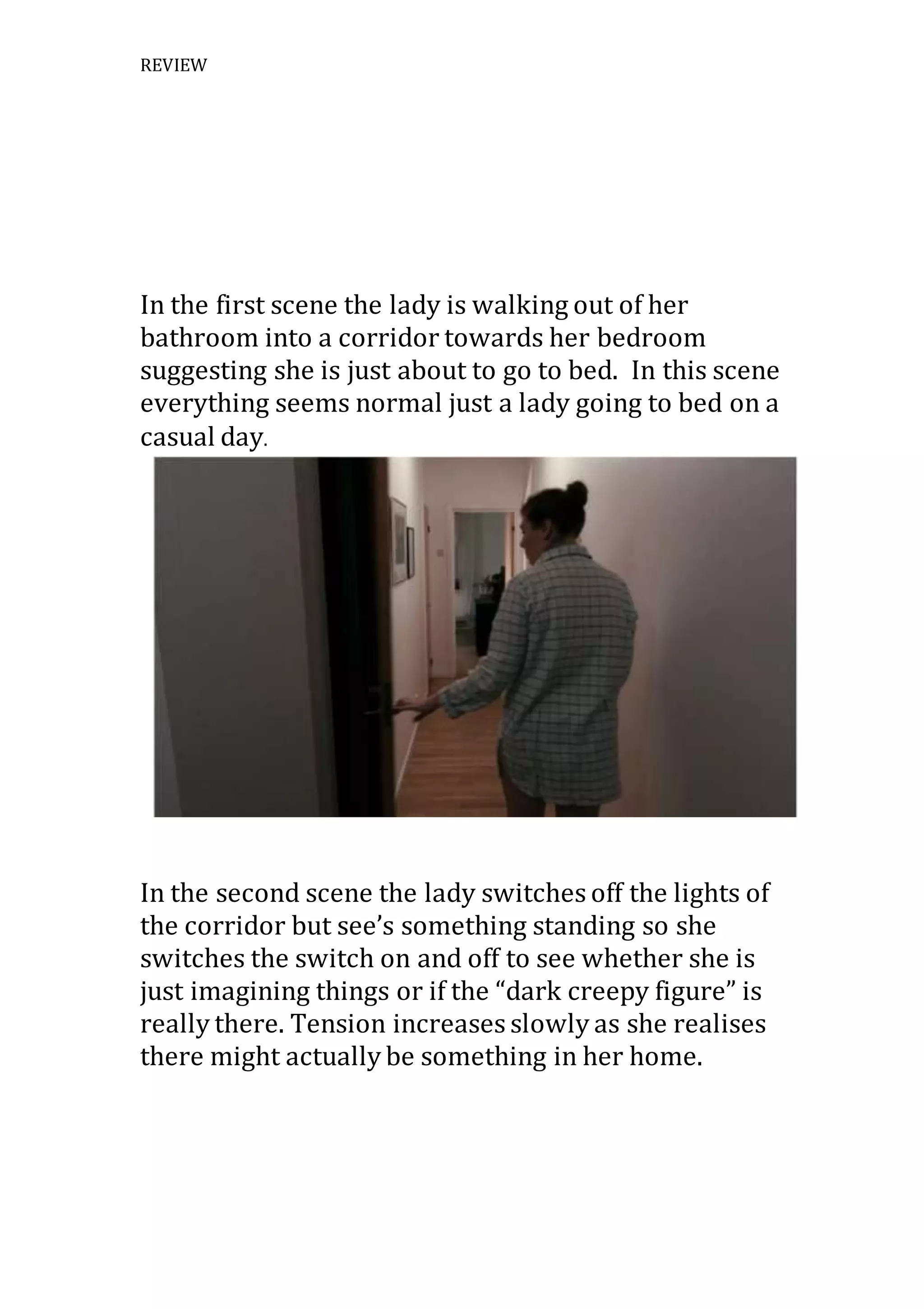 Review for short horror film | DOCX