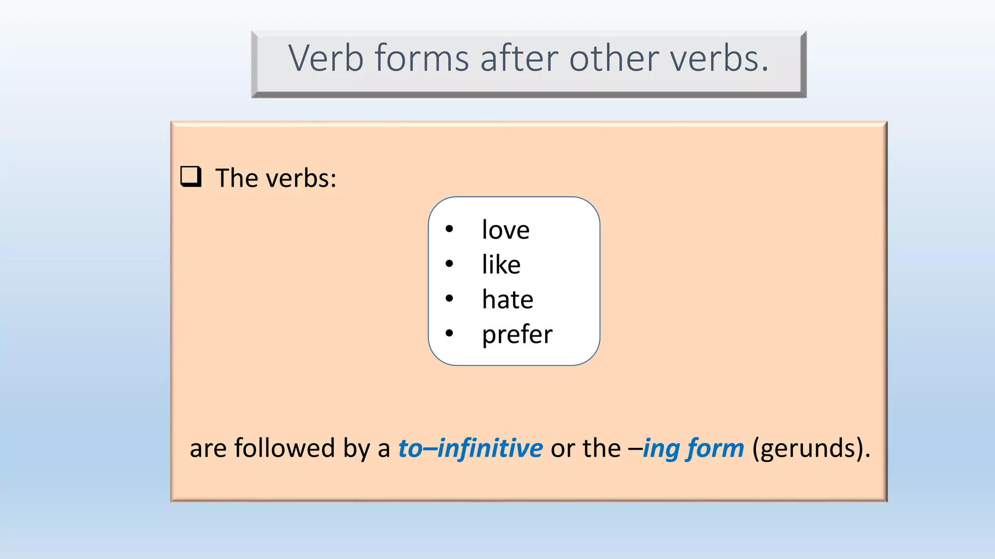 Review verb forms gerund and object pronouns | PPTX