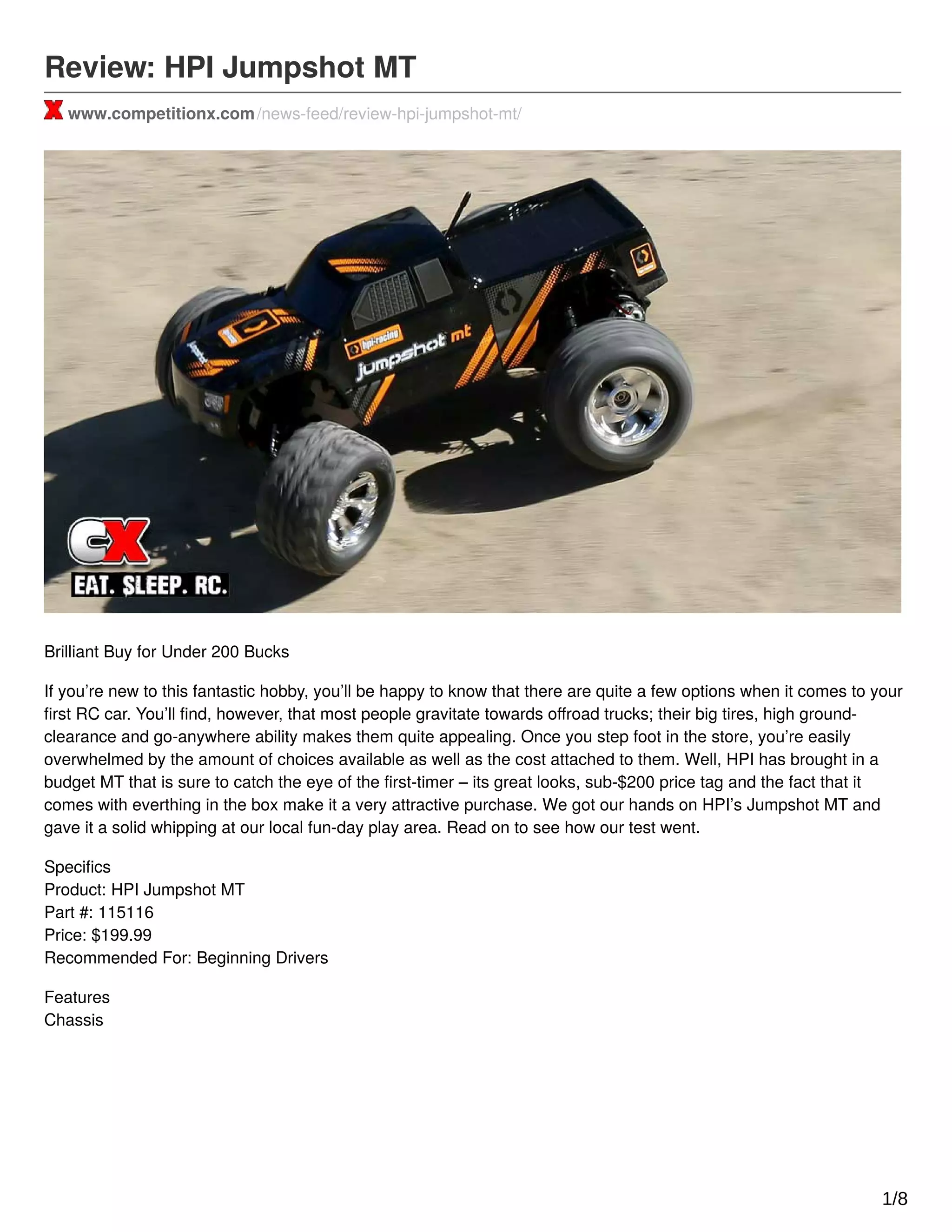 Review: HPI Jumpshot MT | PDF