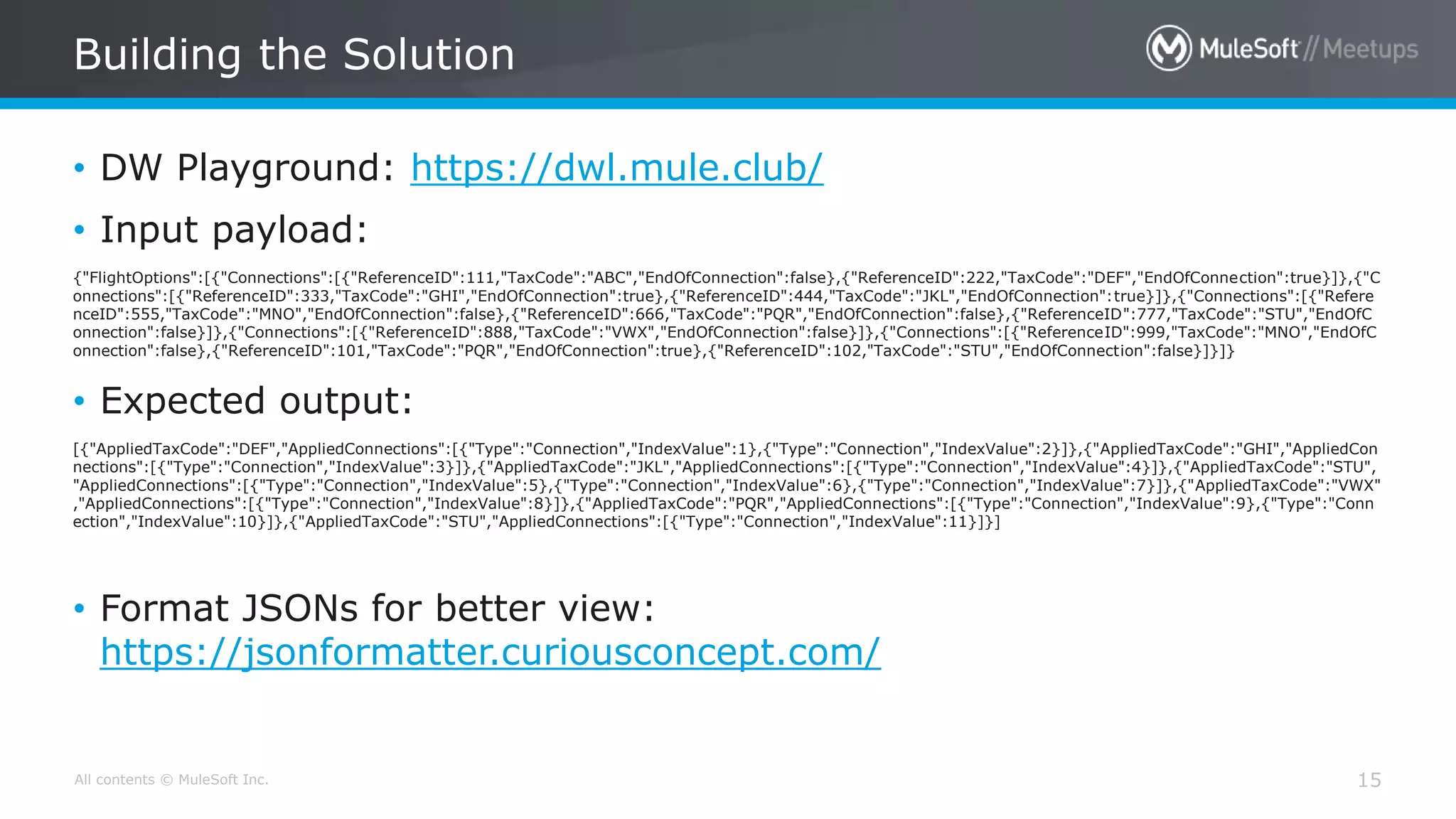 Reviewing a Complex DataWeave Transformation Use-case | PPTX