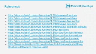 Reviewing a complex dataweave transformation use case v3 | PPT