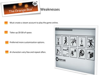 Reviewing A Game - The Orange Box | PPT