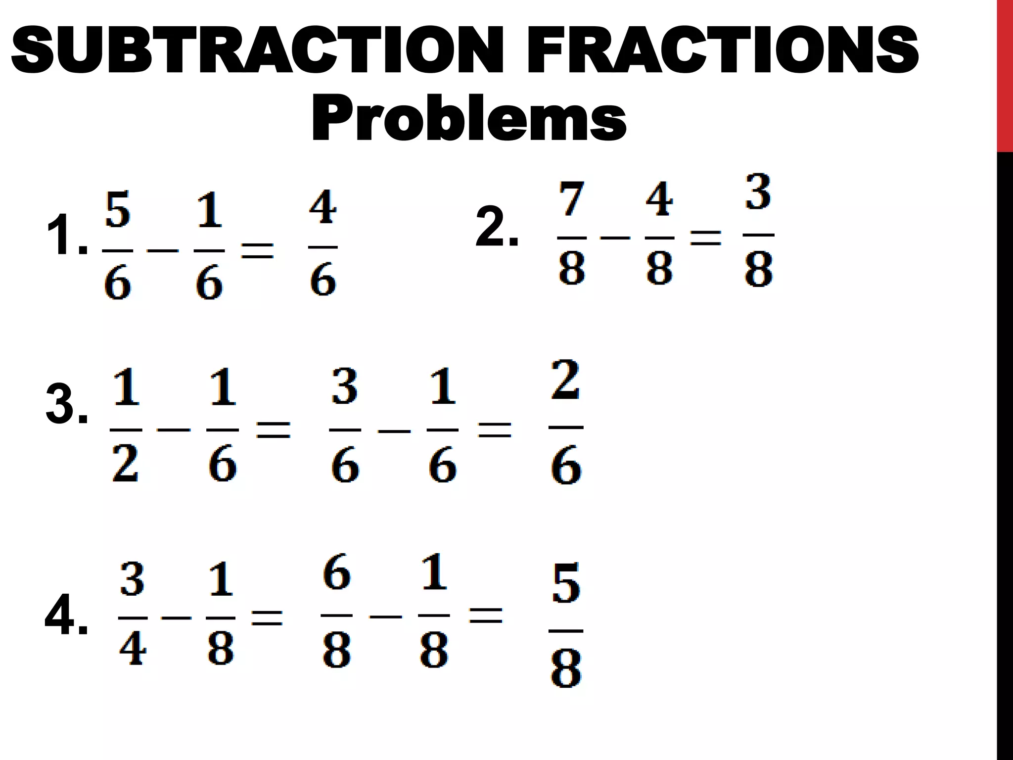 Reviewing fractions power point | PPTX