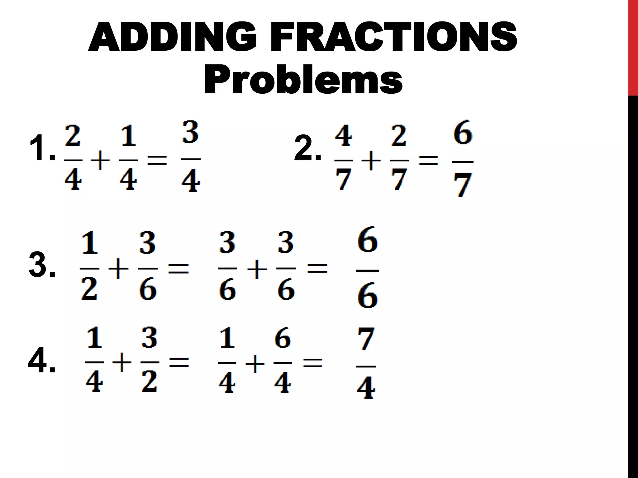Reviewing fractions power point | PPTX