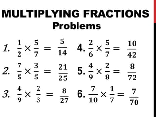 Reviewing fractions power point | PPTX