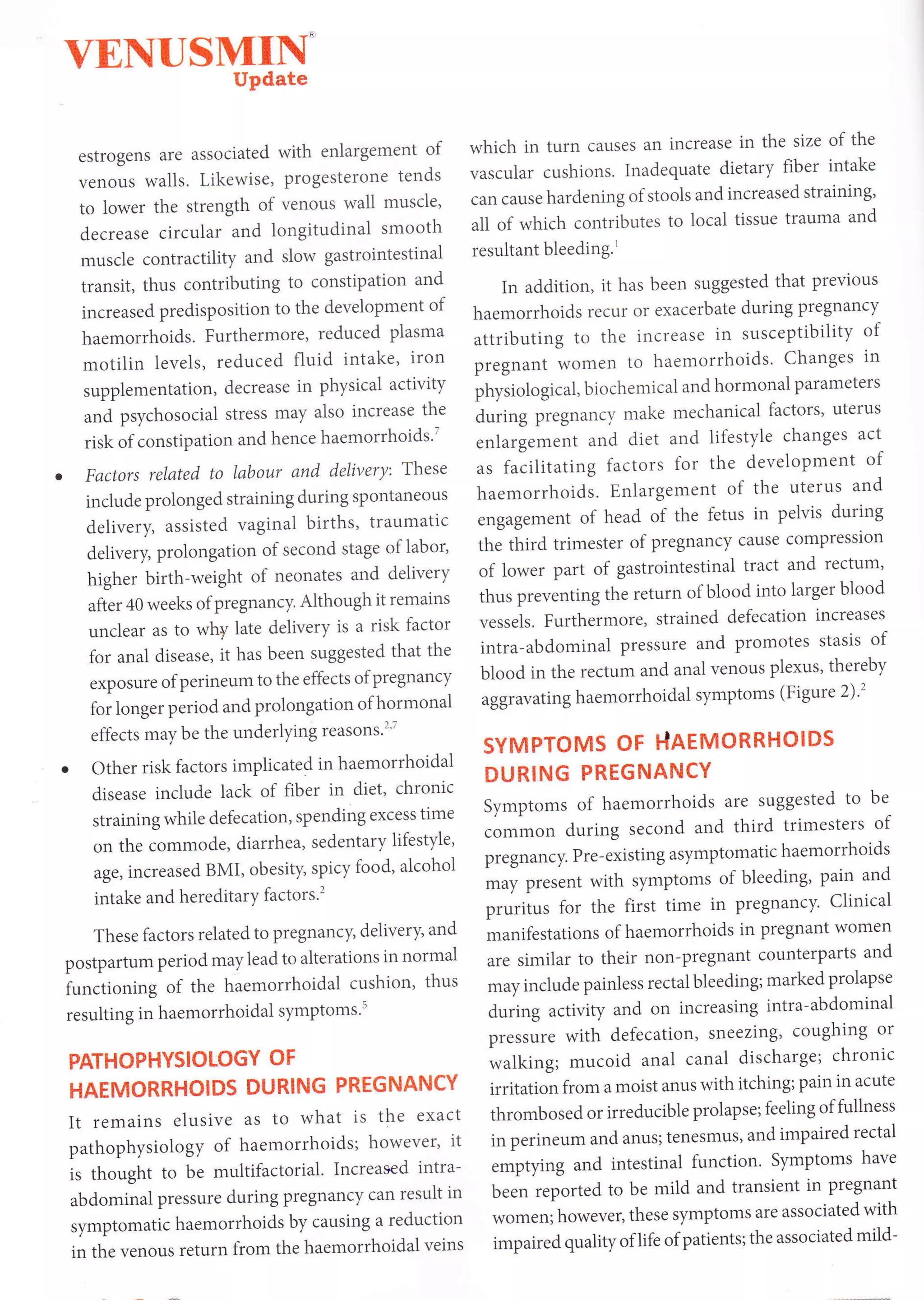 Reviewing the burden of haemorrhoids in pregnancy | PDF