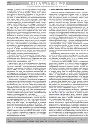 Review isolation and characterization of bioactive compounds from plant ...