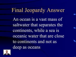 Relief and Bodies of Water. Jeopardy Game | PPTX