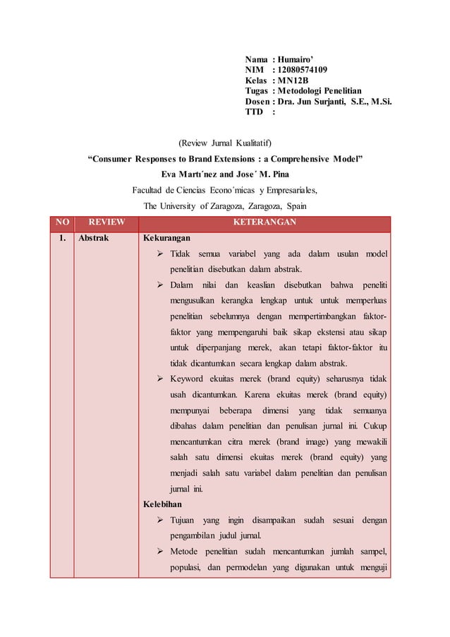 Review jurnal kualitatif | PDF