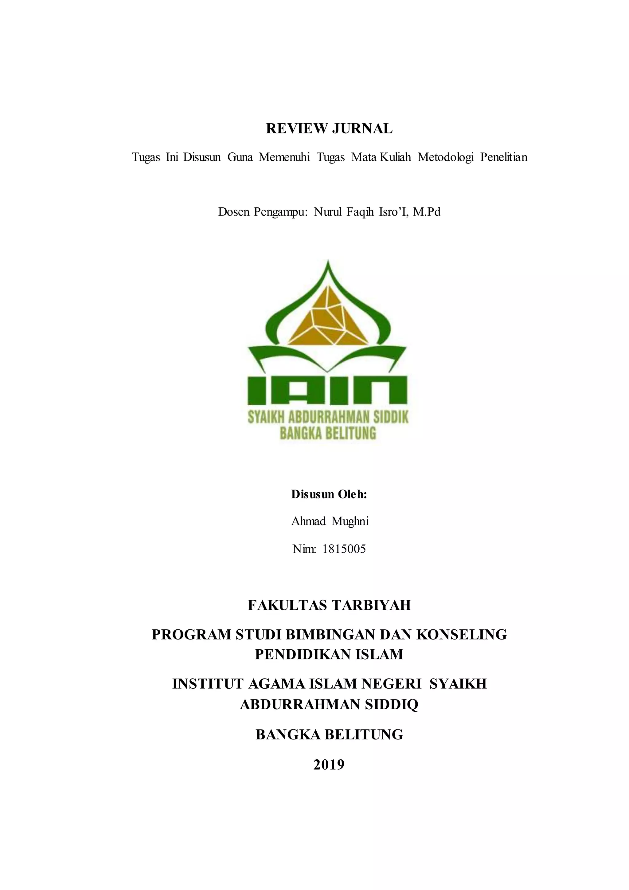 Review jurnal metopen | DOCX