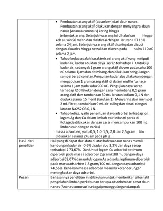 Review jurnal peanfaatan daun nanas | DOCX