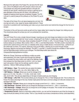 Review: LRP Pulsar Pro Charger - Professional Battery Management | PDF ...