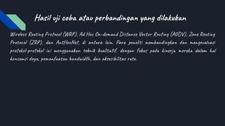 A Review of Mobile Ad Hoc Network Manet Protocol | PPT