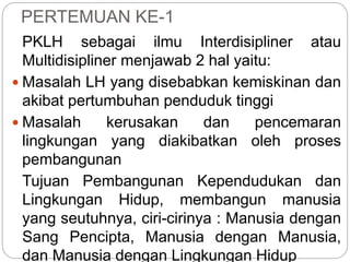 Review materi perkuliahan pklh | PPTX