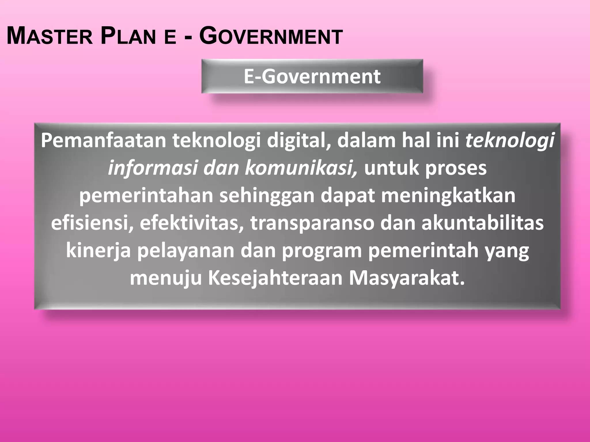 Review Master Plan e-gov | PPTX