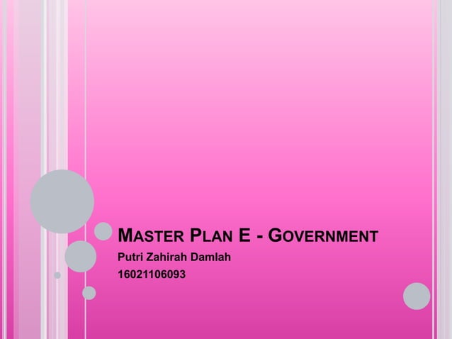 Review Master Plan e-gov | PPT