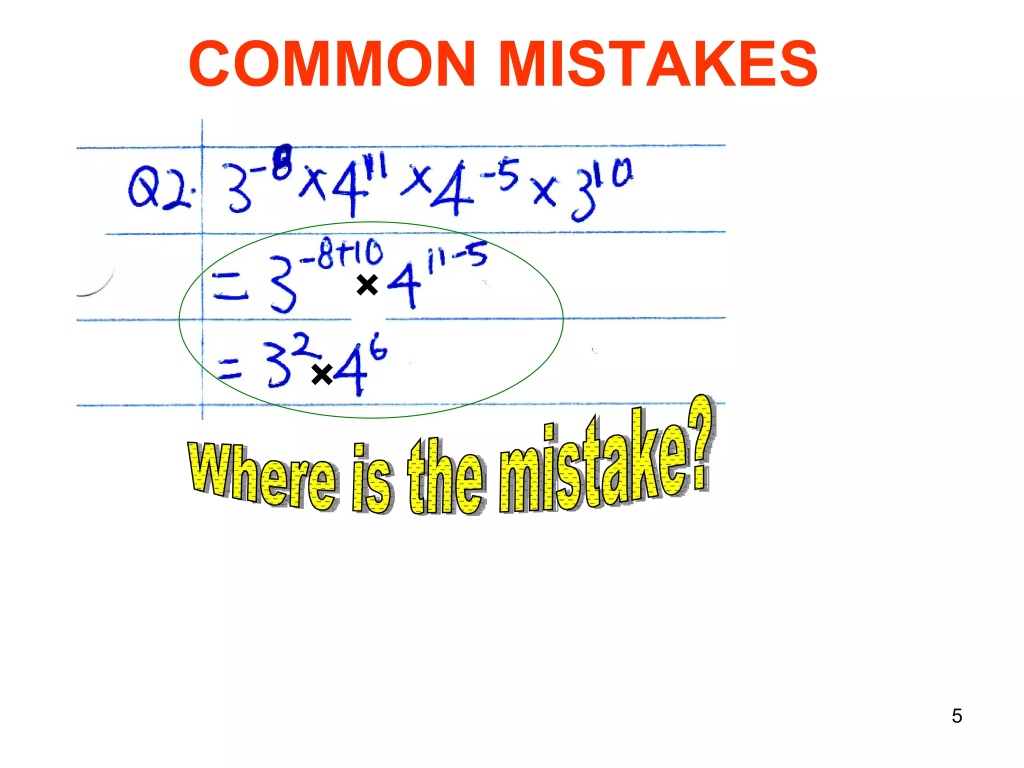 Review Multiplication And Division Law Of Indices | PPT