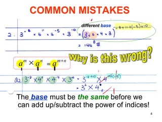 Review Multiplication And Division Law Of Indices | PPT