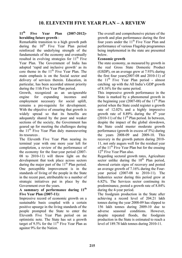 Review of 11th five year plan | PDF | Agriculture | Industries