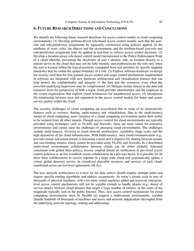 Review Of Access Control Models For Cloud Computing Pdf