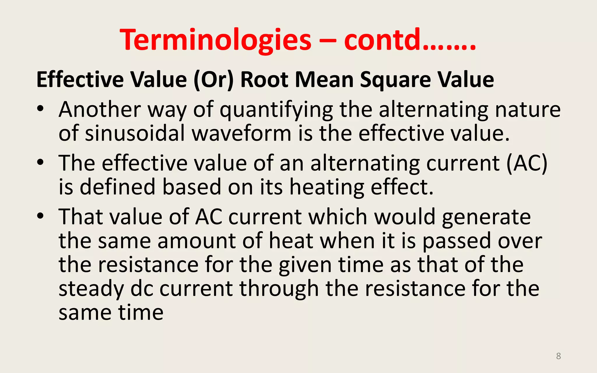 Review of ac fundamentals | PPT