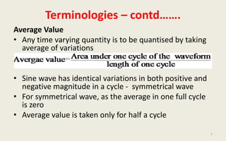 Review of ac fundamentals | PPTX