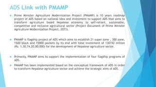 Review of agriculture development strategy (ADS) and its link with ...