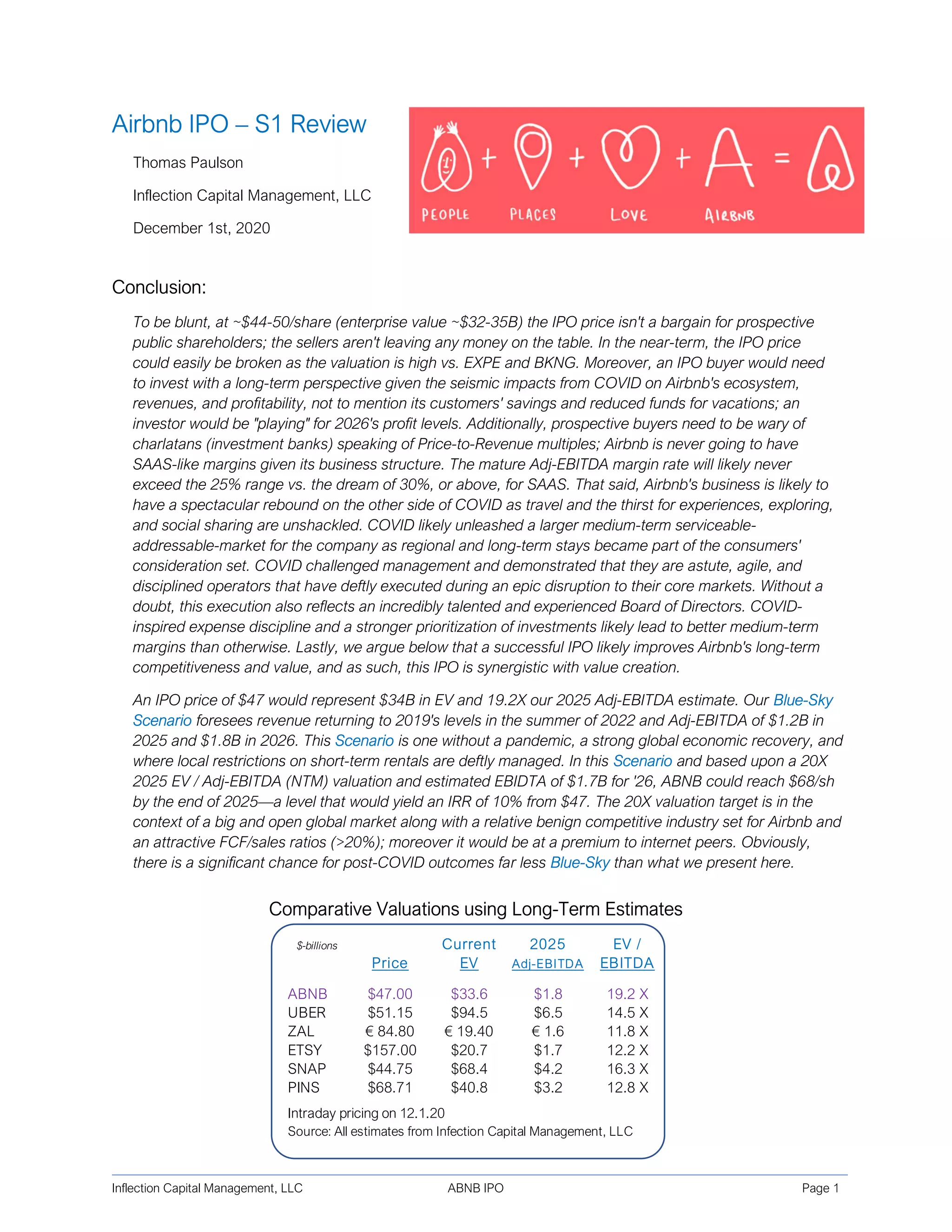 Review of Airbnb's IPO and S-1 | PDF