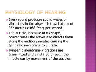 Review of anatomy and physiology of the ear | PPTX